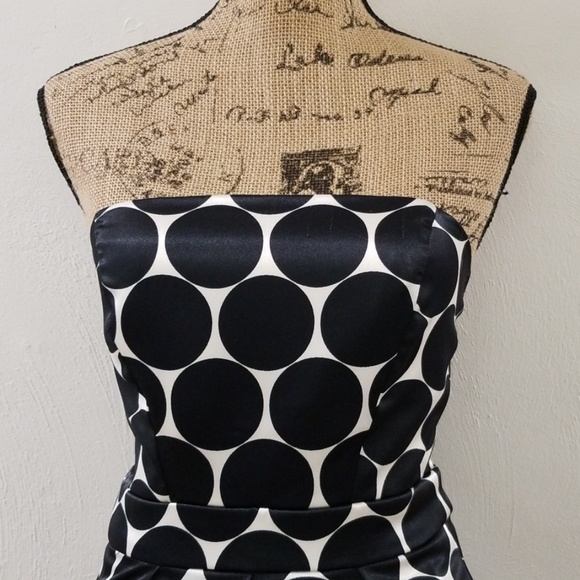 Ruby Rox | Dresses | Blackwhite Polka Dot Prom Dress | Poshmark